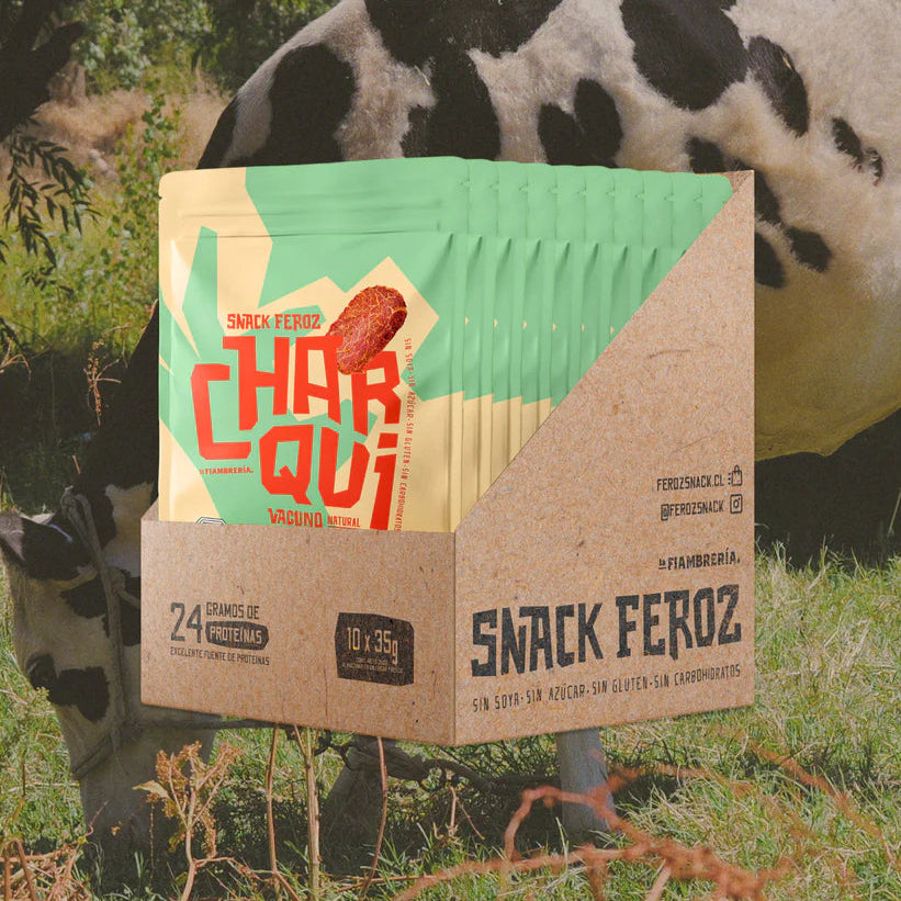 Charqui de Vacuno 100% Natural de Feroz Snack 35 gr— Comprar Pachamama Temuco